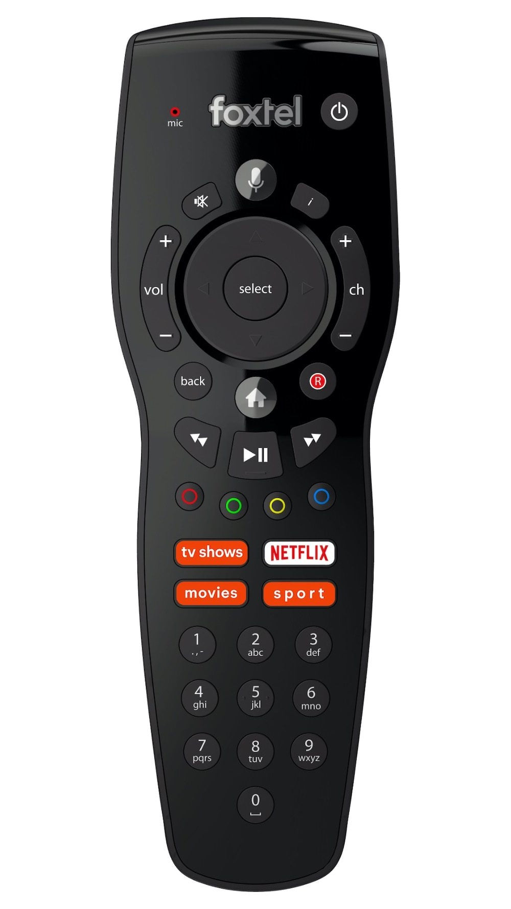 Genuine Foxtel IQ5 / IQ4 / IQ3 Voice Bluetooth Remote Control With Net ...