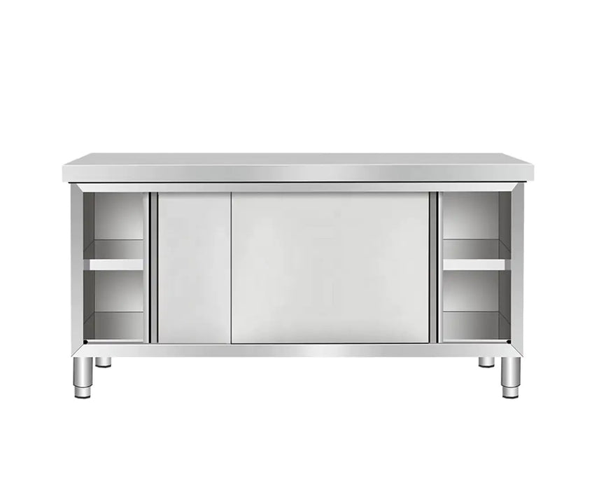 Stainless Steel Commercial Grade Work/Kitchen Table with Storage Cabin ...