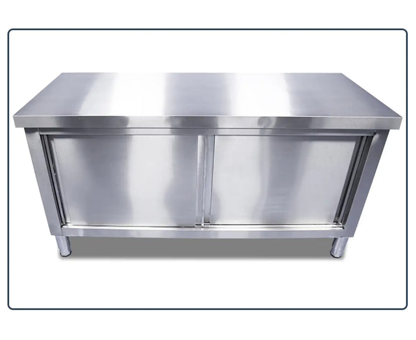 Stainless Steel Commercial Grade Work/Kitchen Table with Storage Cabin ...