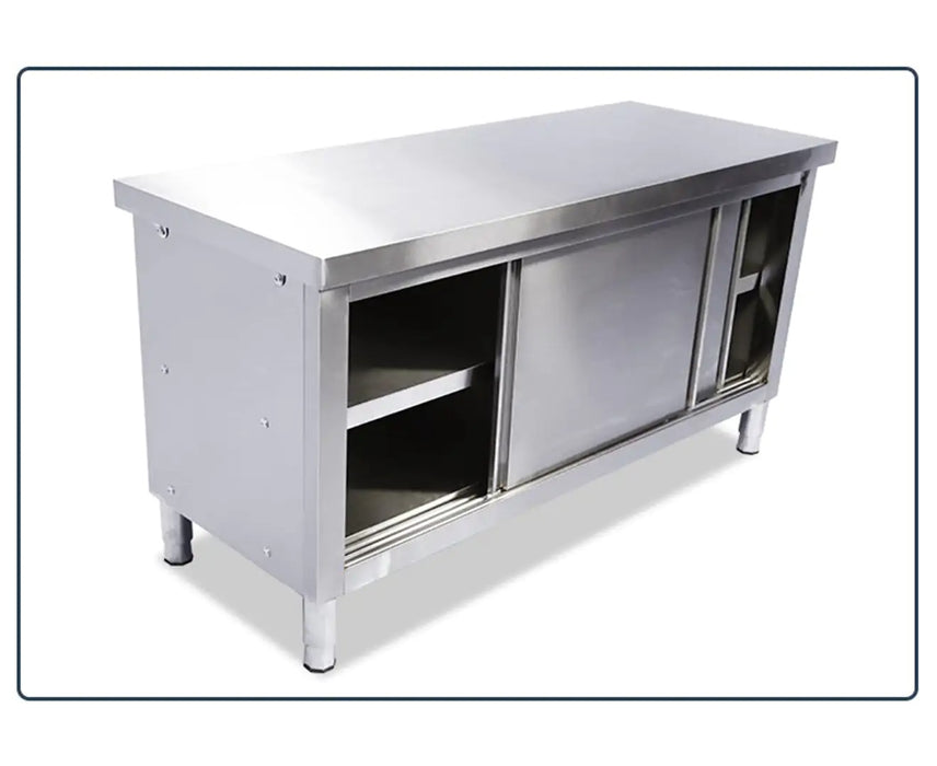 Stainless Steel Commercial Grade Work/Kitchen Table with Storage Cabin ...