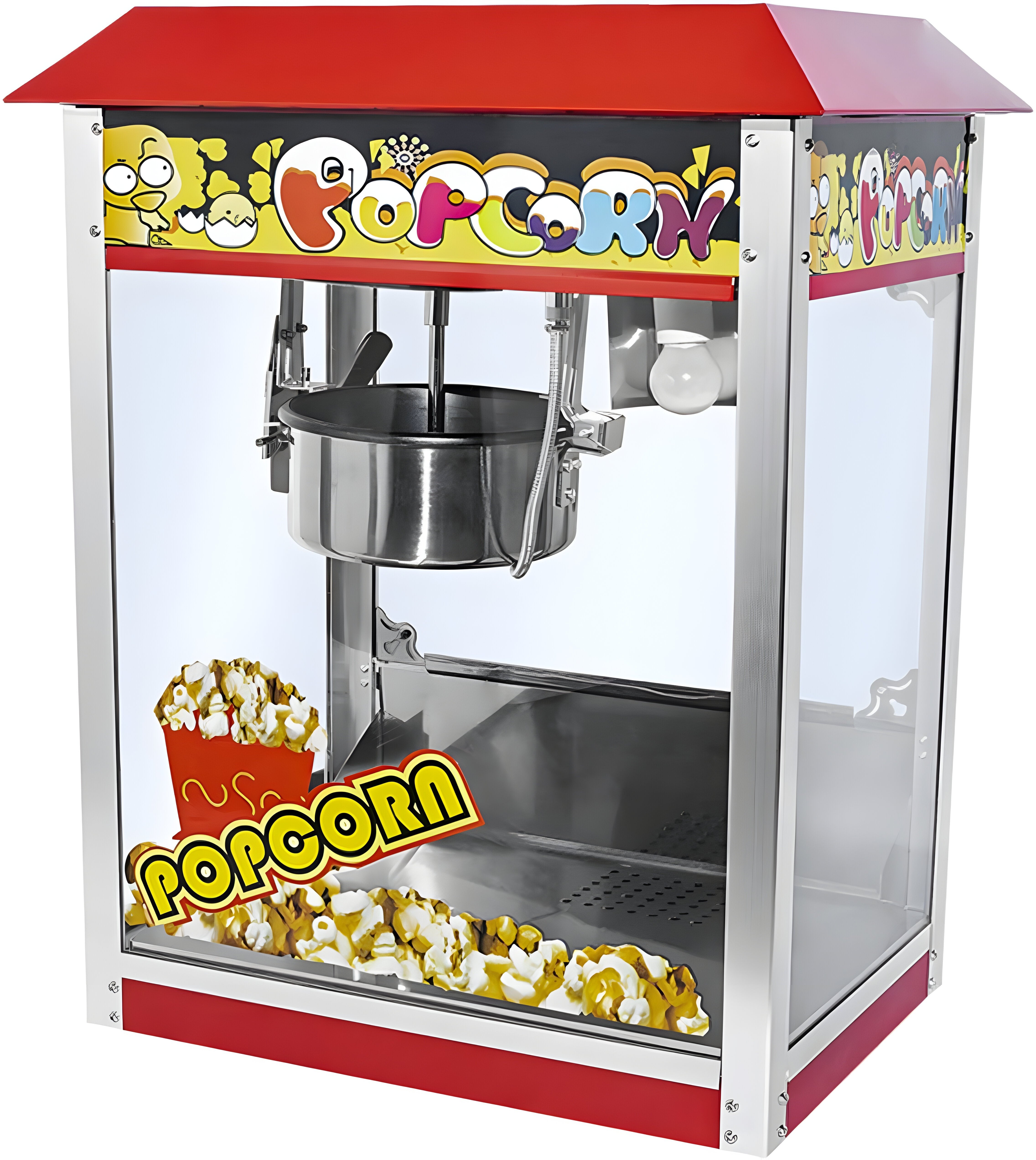 Commercial 12 Oz LARGE Electric Popcorn Machine Popcorn Maker Movie Po ...