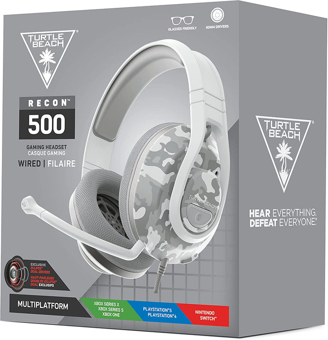 Turtle Beach Recon 500 Wired Multiplatform Gaming Headset (Arctic Camo ...
