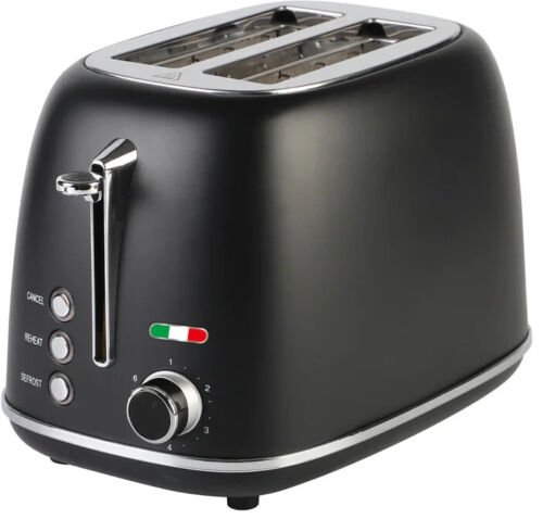 Vintage Electric 2 Slice Toaster Stainless Steel - BLACK — REPOGUYS