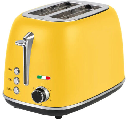 Vintage Electric 2 Slice Toaster Stainless Steel - YELLOW — REPOGUYS